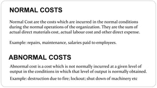 Ppt on Cost accounting and its classifications | PPTX