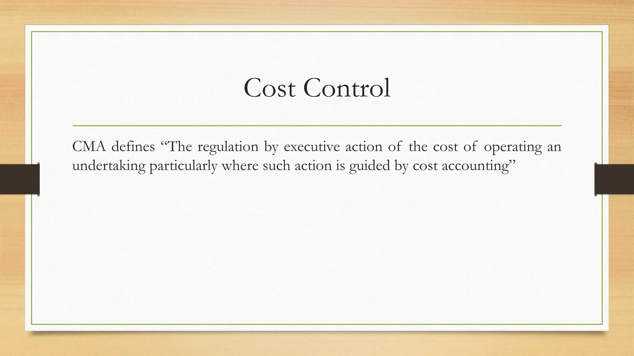 Cost Accounting Baiscs definitions along with Cost sheet description ...