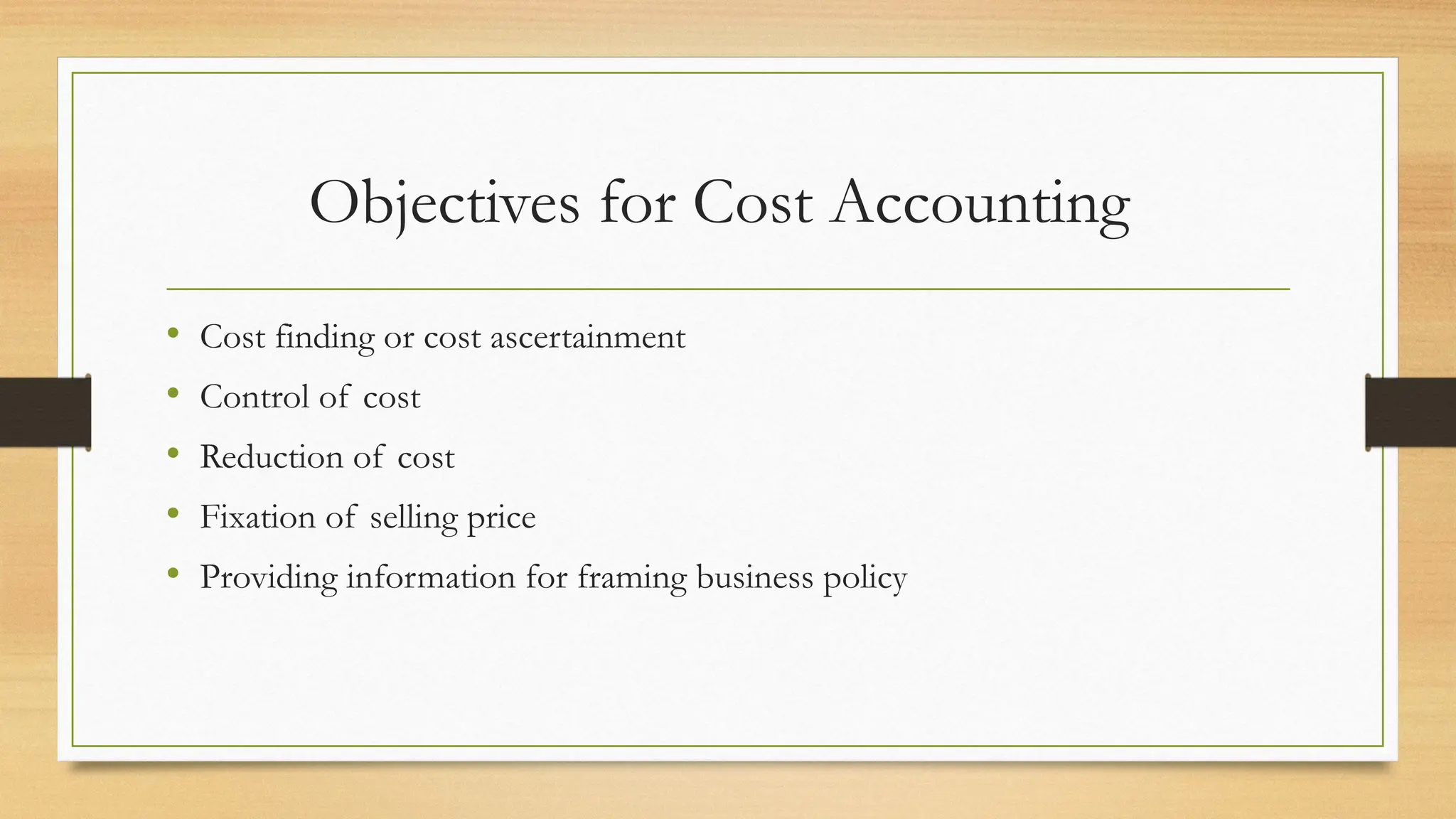 Cost Accounting Baiscs definitions along with Cost sheet description ...