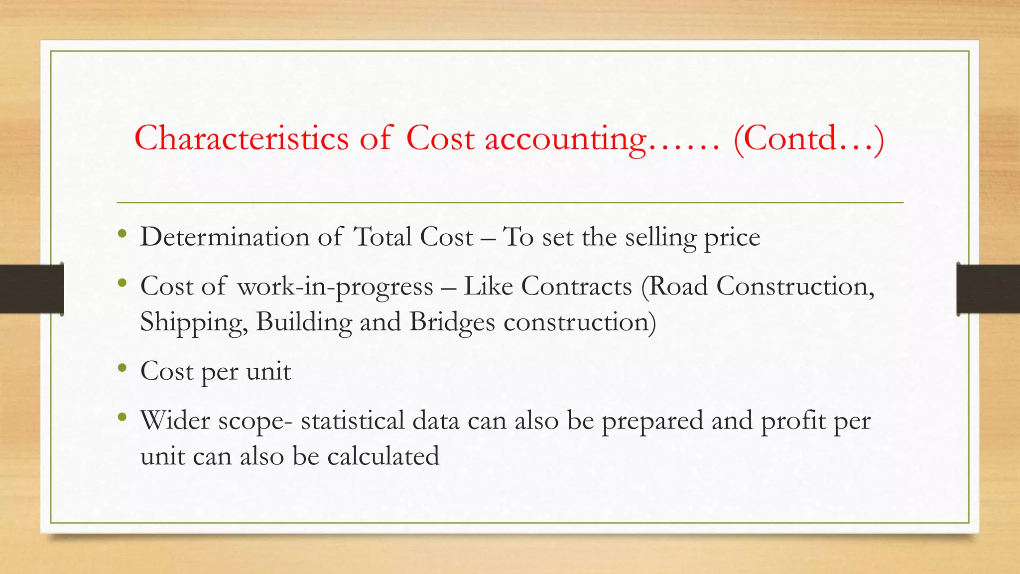 Cost Accounting introduction.pptx | Business Accounting & Finance ...
