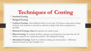 Cost Accounting introduction.pptx | Business Accounting & Finance ...