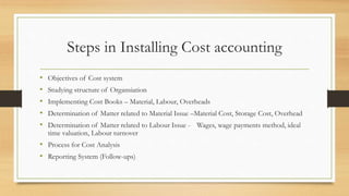 Cost Accounting introduction.pptx | Business Accounting & Finance ...