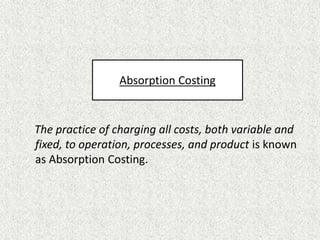 Methods and techniques of Costing | PPTX