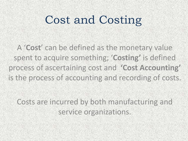 Methods and techniques of Costing | PPTX | Business | Business and Finance