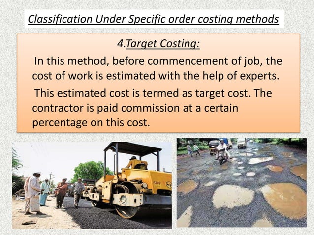 Methods and techniques of Costing | PPTX | Business | Business and Finance