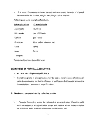 Cost Accounting Study material - Unit I.docx