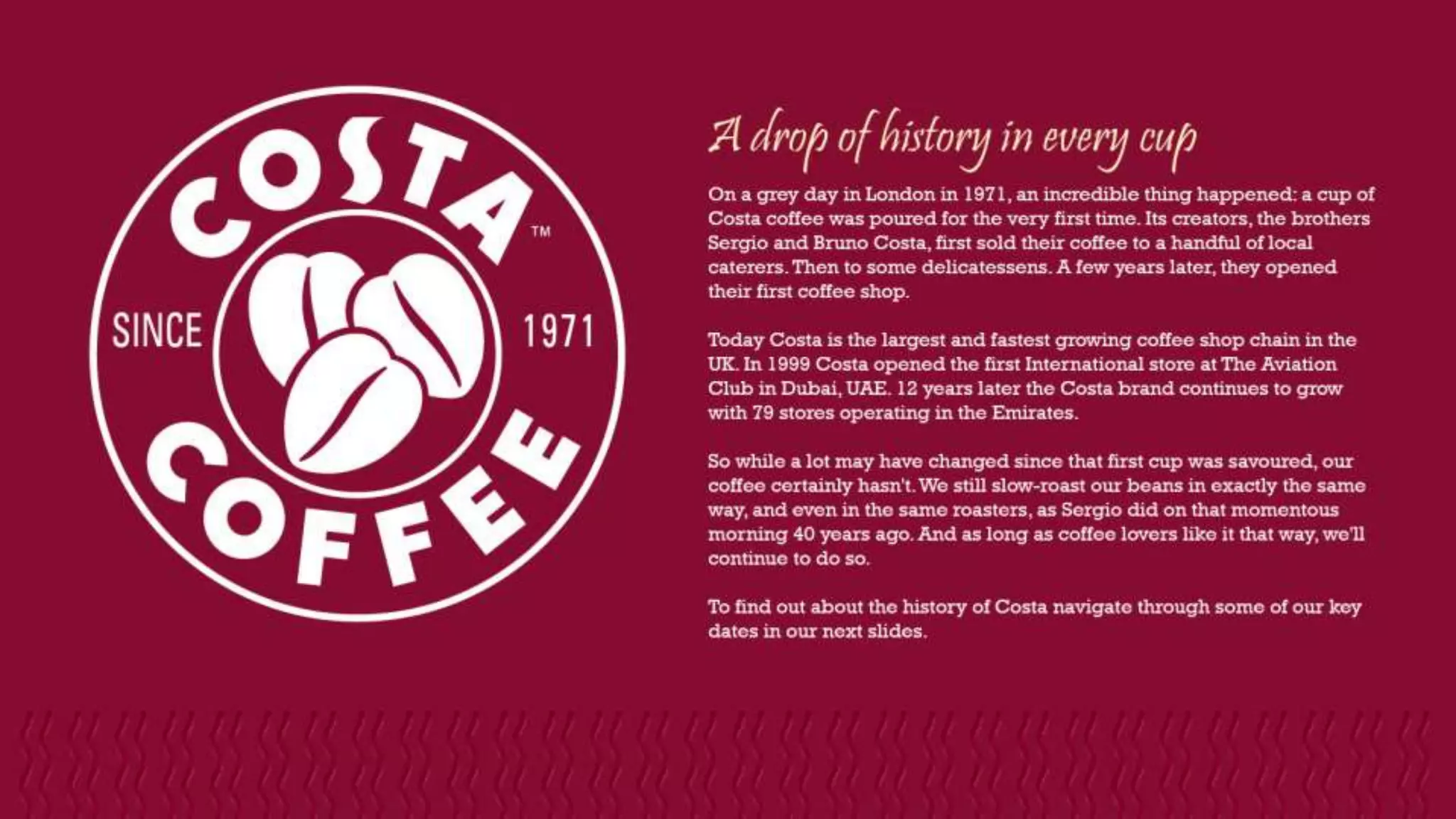 Costa coffee ppt | PPSX