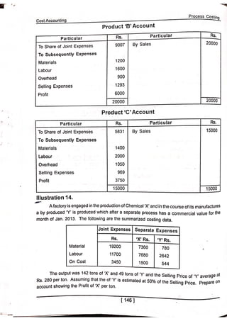 Cost AC Process costing Unit 3rd | PDF | Free Download