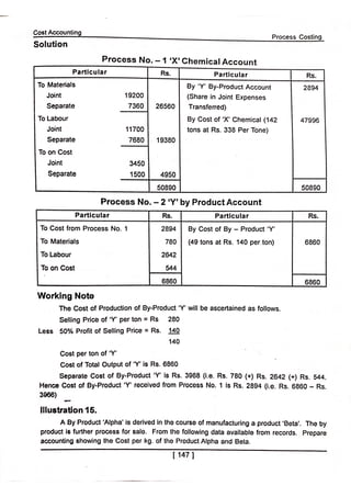 Cost AC Process costing Unit 3rd | PDF | Free Download