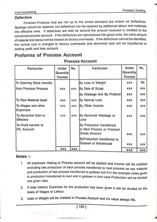 Cost AC Process costing Unit 3rd | PDF