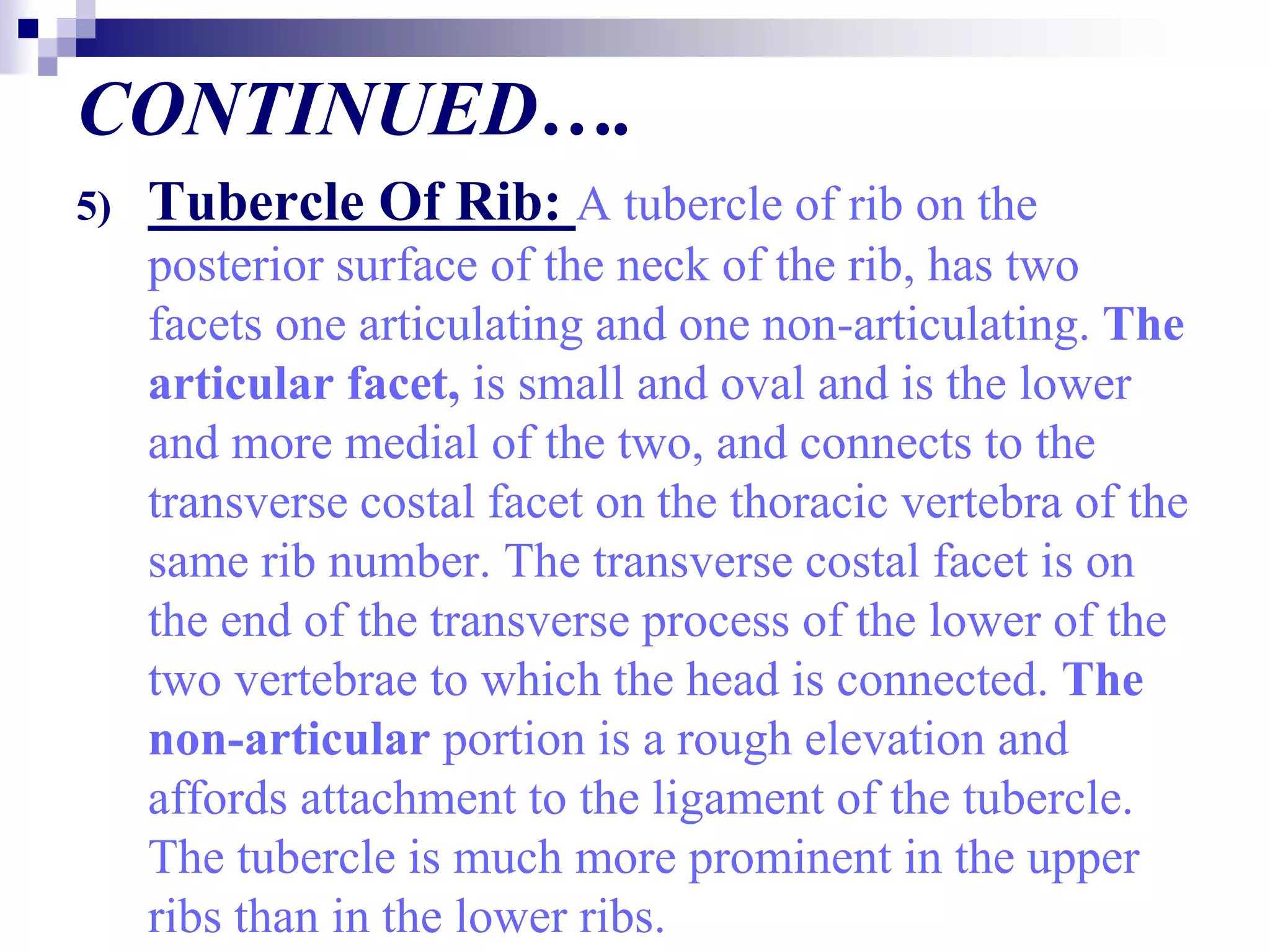 Anatomy of Costal cartilage and Ribs | PPT