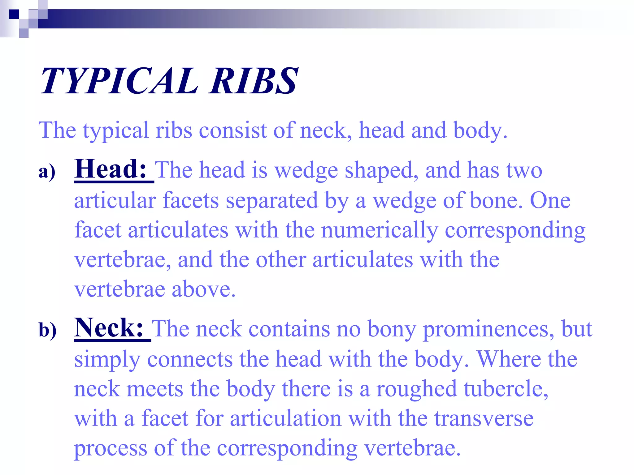 Anatomy of Costal cartilage and Ribs | PPT | Death, Injury, or Military ...