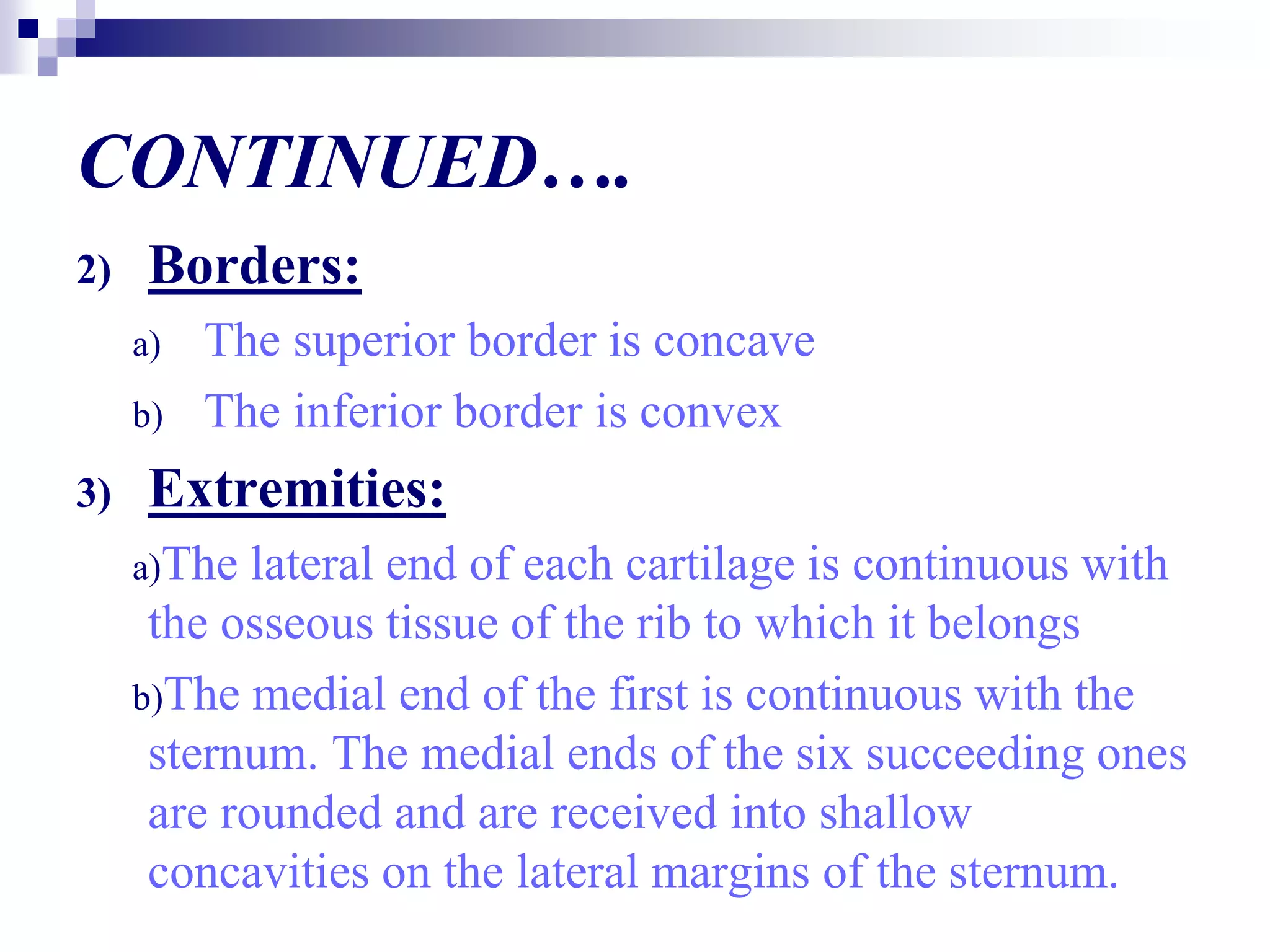 Anatomy of Costal cartilage and Ribs | PPT | Death, Injury, or Military ...