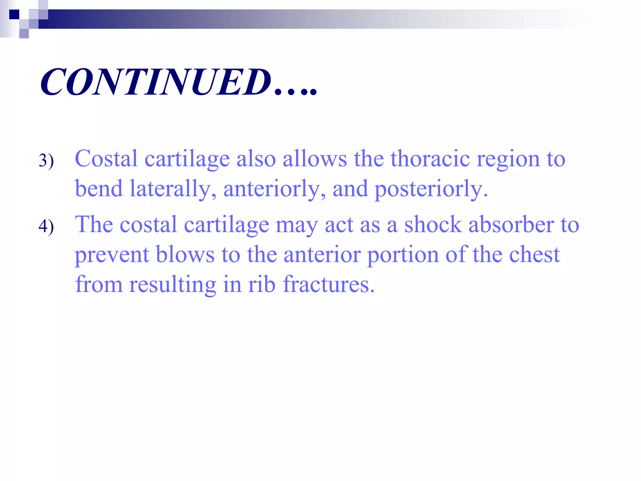 Anatomy of Costal cartilage and Ribs | PPT