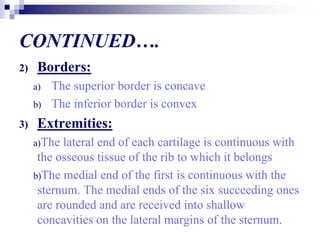 Anatomy of Costal cartilage and Ribs | PPT | Death, Injury, or Military ...