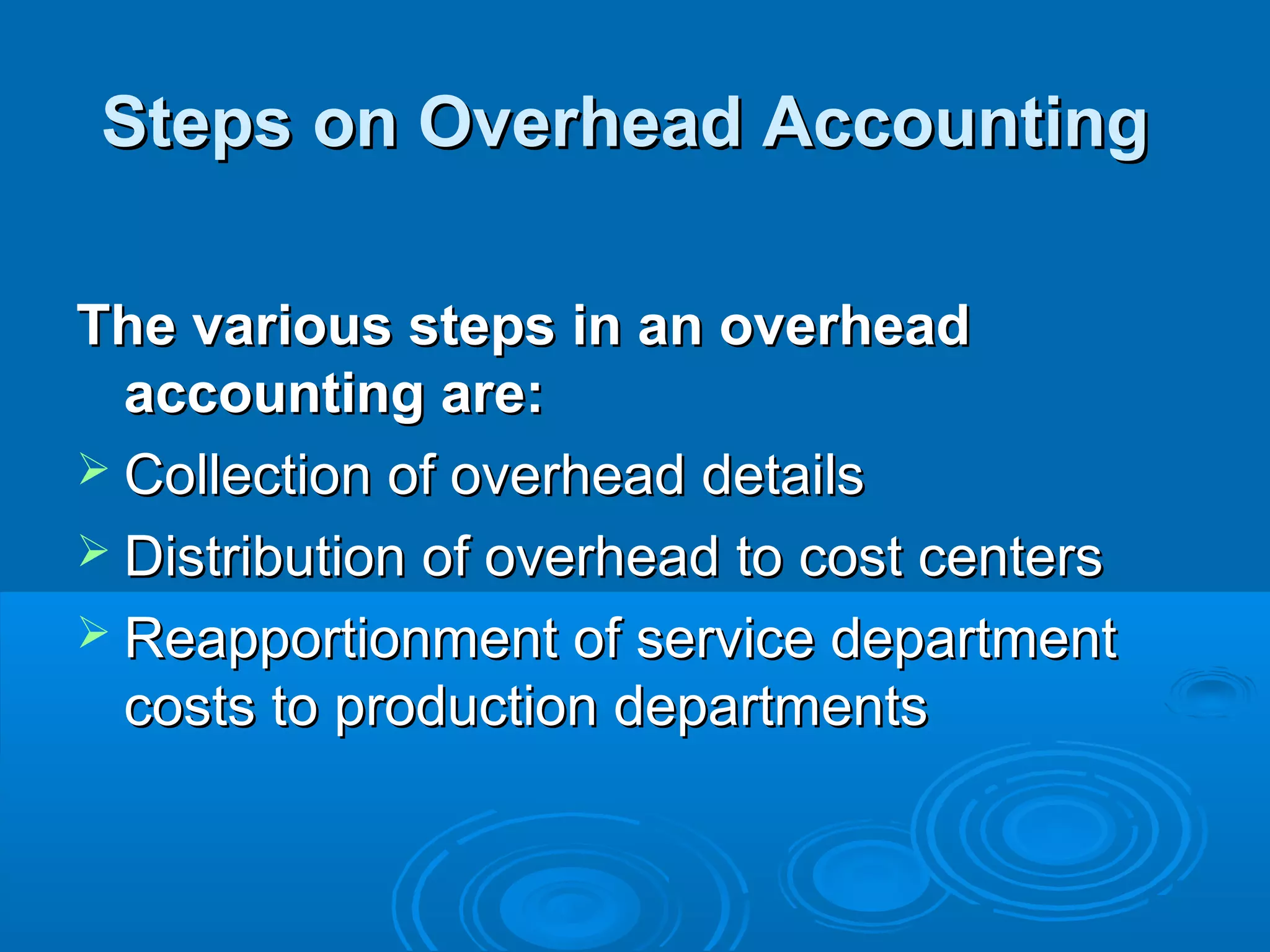 Cost Allocation powerpoint presentation | PPS
