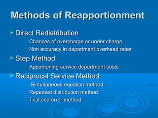 Cost Allocation powerpoint presentation | PPS