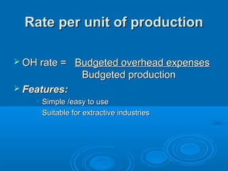 Cost allocation powerpoint presentation | PPS