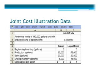 Cost allocation joint cost [compatibility mode] | PPT
