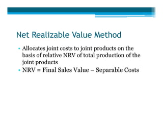 Cost allocation joint cost [compatibility mode] | PPT