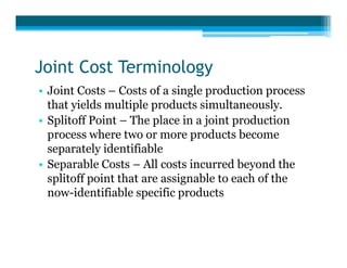 Cost allocation joint cost [compatibility mode] | PPT