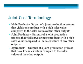 Cost allocation joint cost [compatibility mode] | PPT