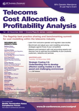 Cost Allocation & Profitability Analysis | PDF | Telecommunications Industry | Industries