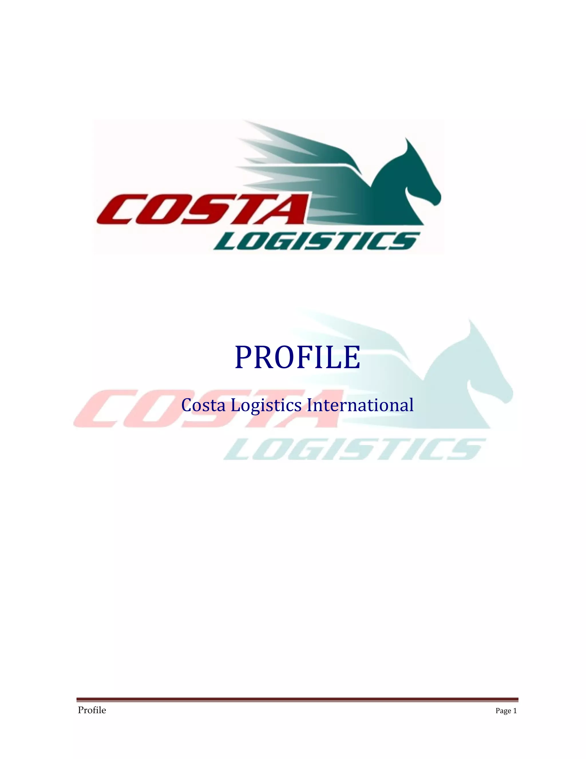 Costa logistics profile | PDF