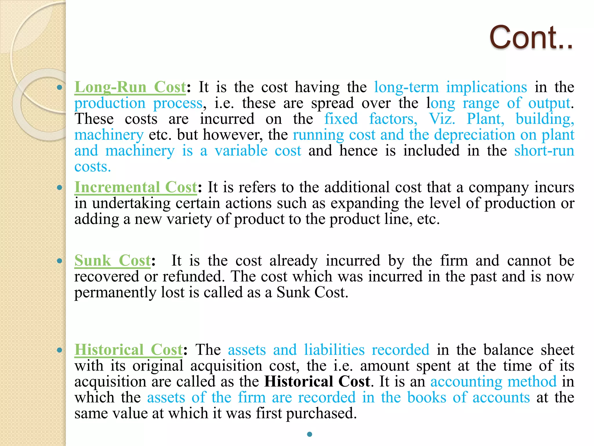 Cost analysis & Break even analysis | PPTX