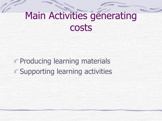 Management of Distance Learning Systems in China - Cost analysis | PDF ...