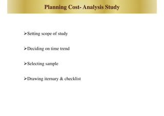 Cost Analysis | PPT