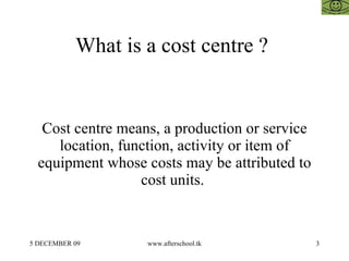 Cost analysis for entrepreneurs | ODP