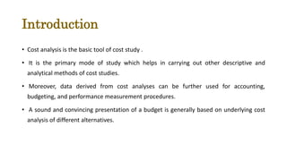 Cost and benefit analysis | PPTX