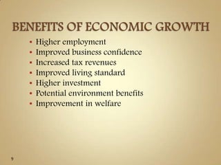 Cost and benefits of economic growth | PPTX