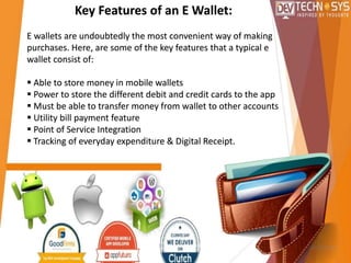 Cost and Features to Develop e-wallet Mobile App | PPT