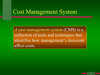 Cost and management accounting systems & a bc costig | PPS