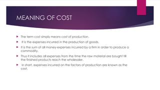 COST AND REVENUE CONCEPTS Managerial economics.pptx