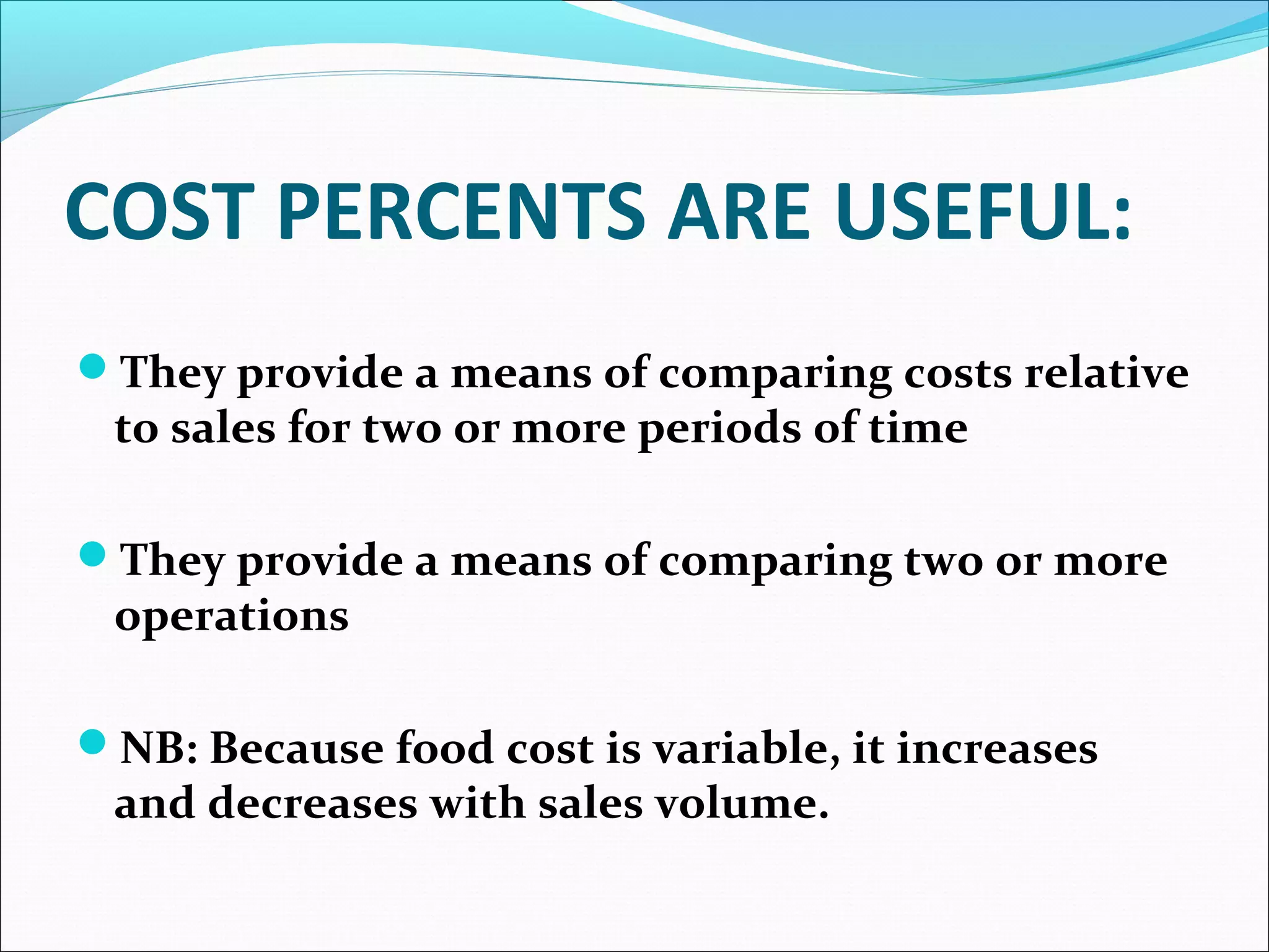 Cost and sales concepts | PPT
