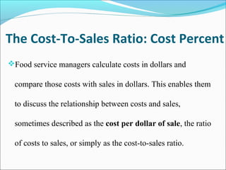 Cost and sales concepts | PPT
