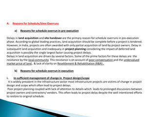 Cost and time overruns in indian construction industry | PPT