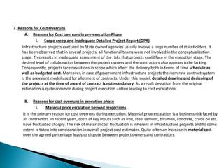 Cost and time overruns in indian construction industry | PPT