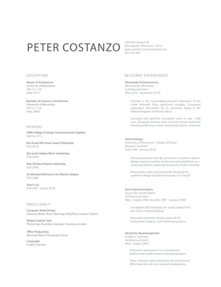 Peter Costanzo Resume | PDF