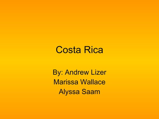 Costa rica | PPT