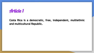 Constitution of Costa Rica | PPT