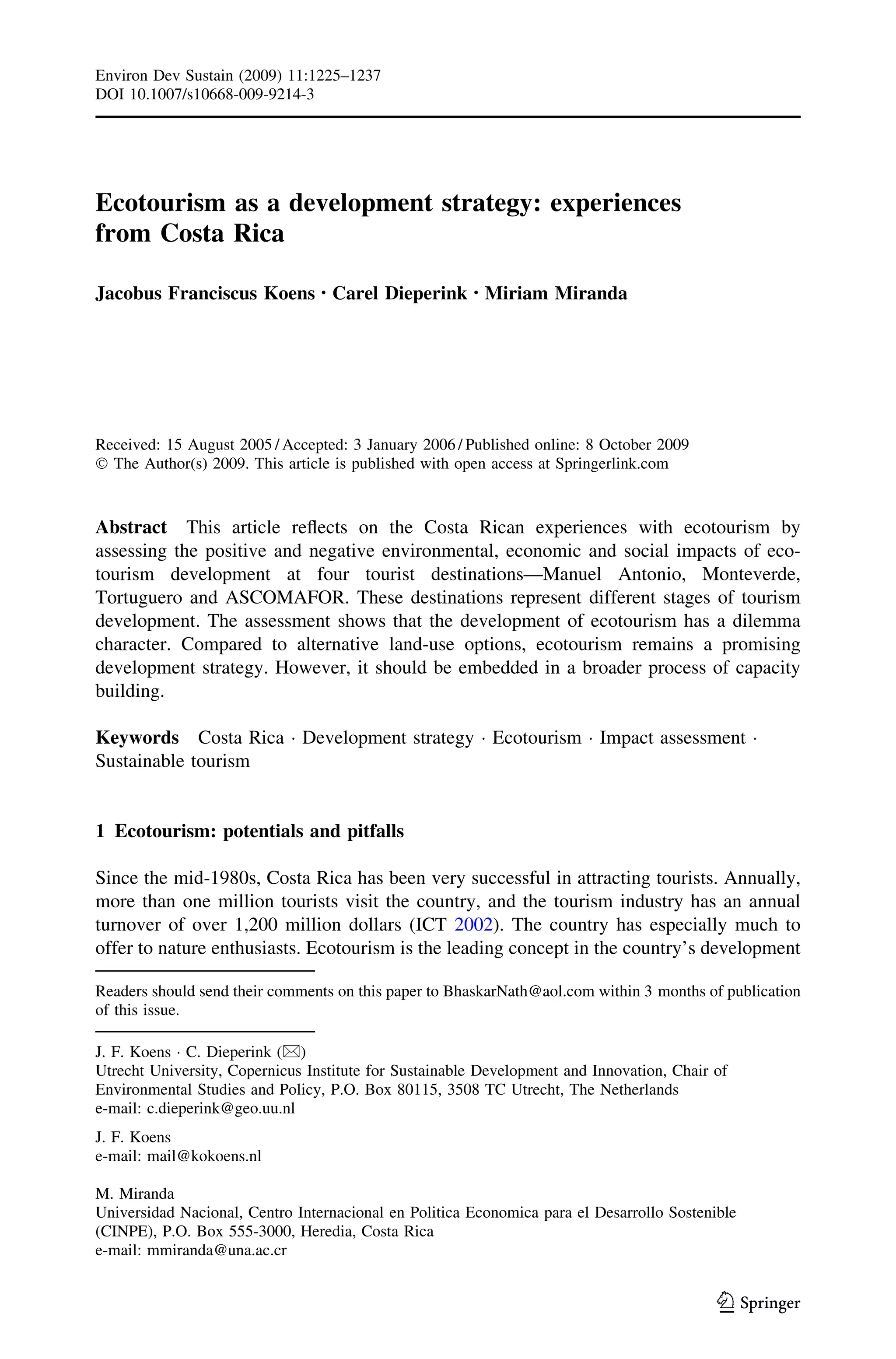 Costa rica case study 1 | PDF