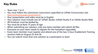 Costa Rica RPA and AI Hackathon 2023 Hackathon Awareness Session | PPT