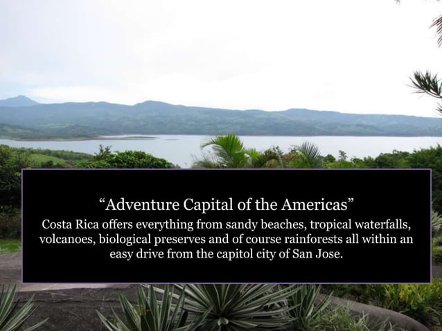 Costa rica itinerary powerpoint | PPTX