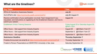 Costa Rica RPA Training and AI Hackathon 2023 Information | PDF