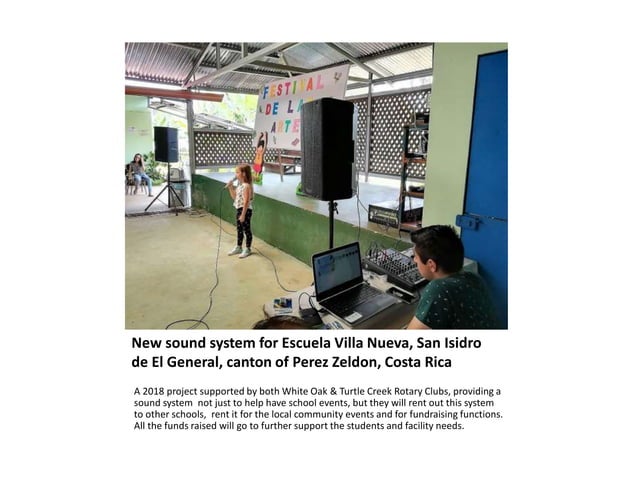 Costa rica school projects supported by the Rotary Clubs | PPT