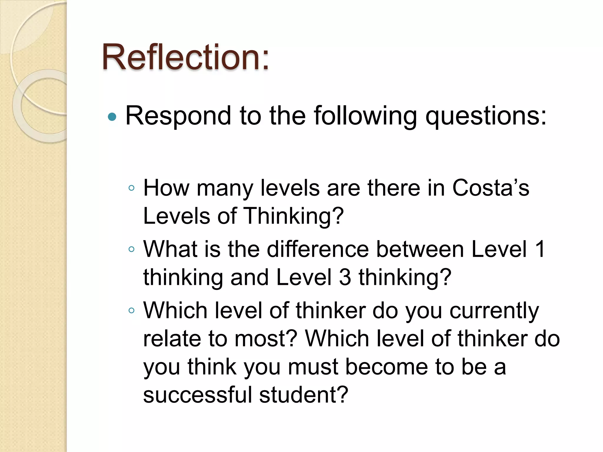 Costas levels (1) | PPT